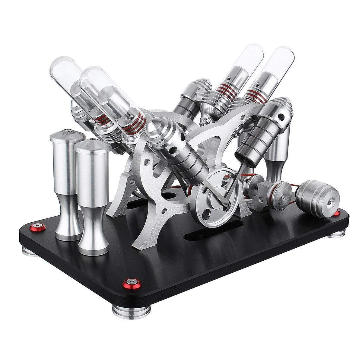 4-Cylinder Metal Parallel Micro External Combustion Engine Model ...